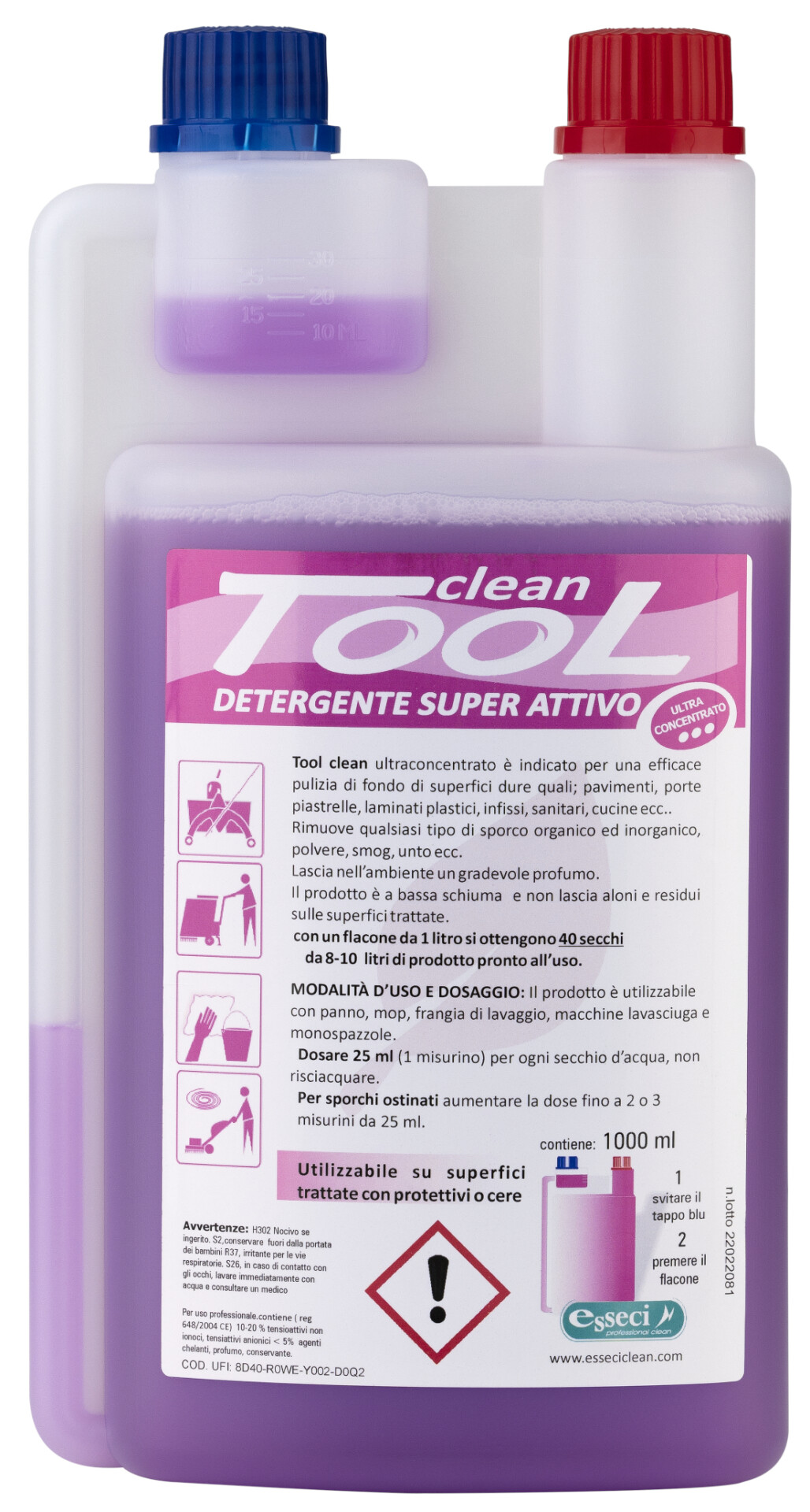 1290 TOOL CLEAN ultraconcentrato giusta dose lt 1 - Esseci Clean